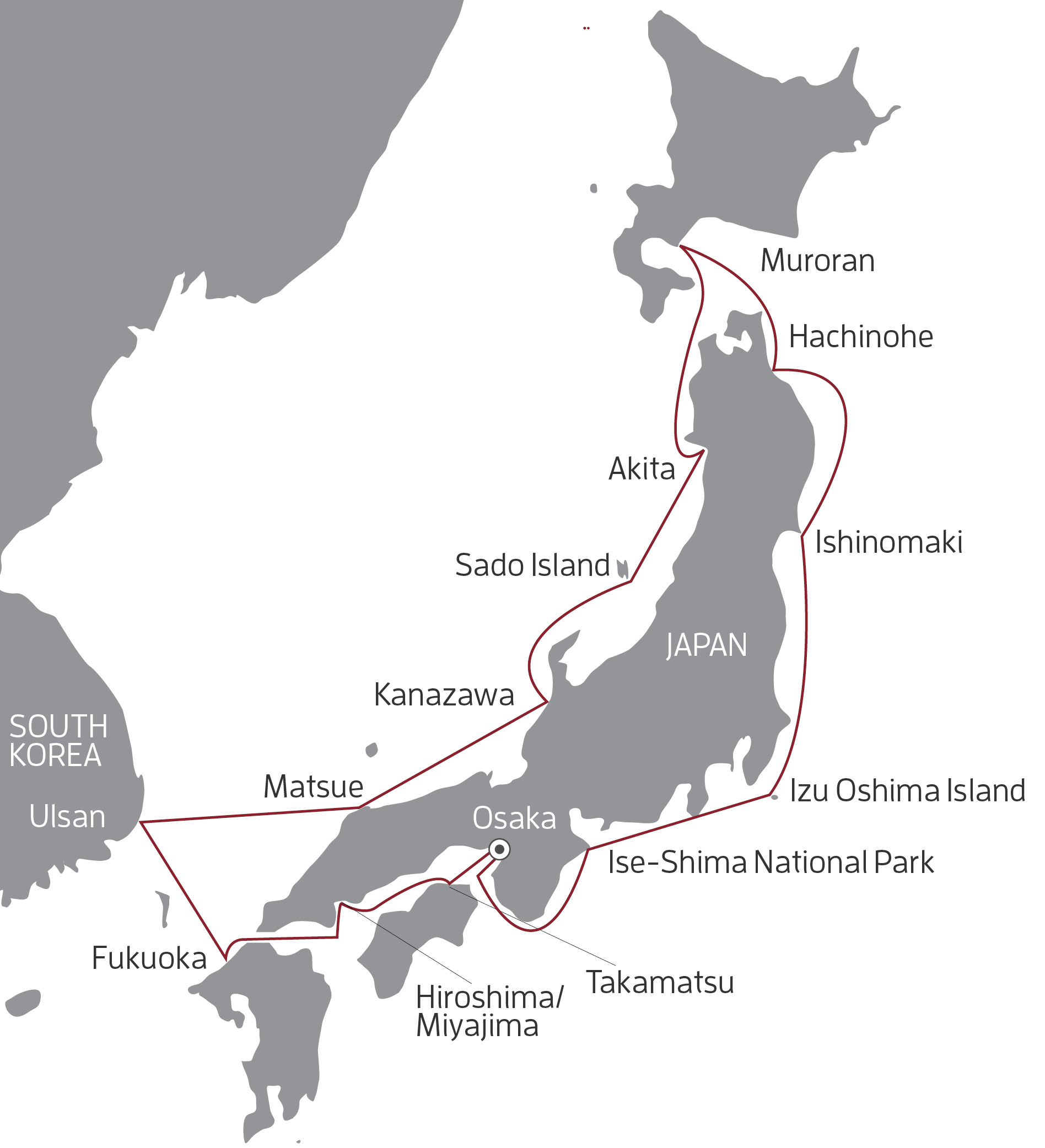 Kreuzfahrt Japan mit Nationaparks